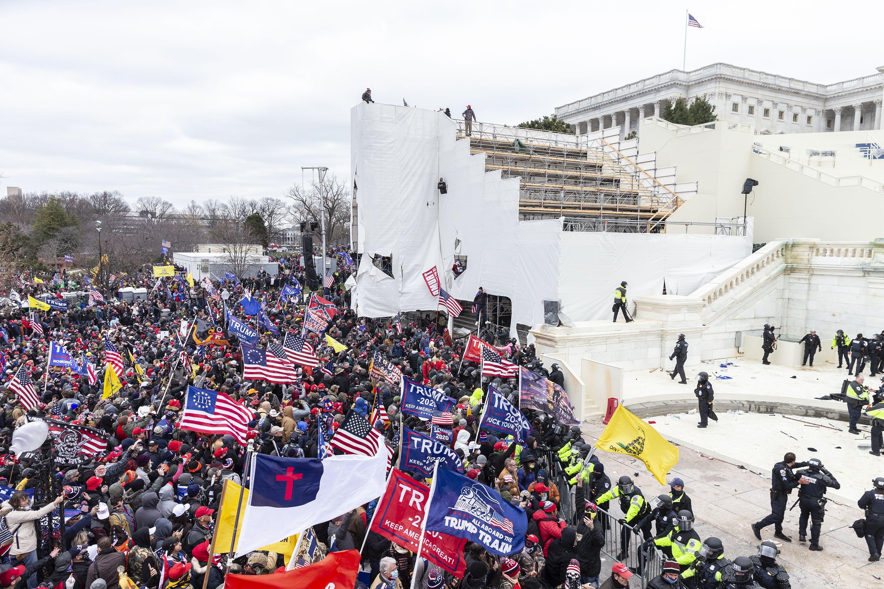 Ceremonie la Capitoliul SUA, la împlinirea unui an de când susținătorii ...