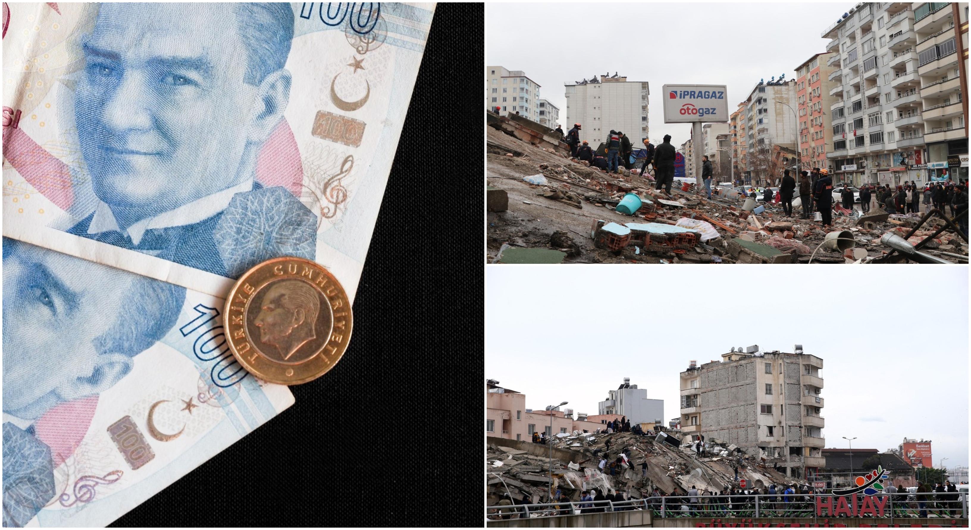 Cutremur devastator în Turcia: Lira turcească a ajuns la un nou minim ...