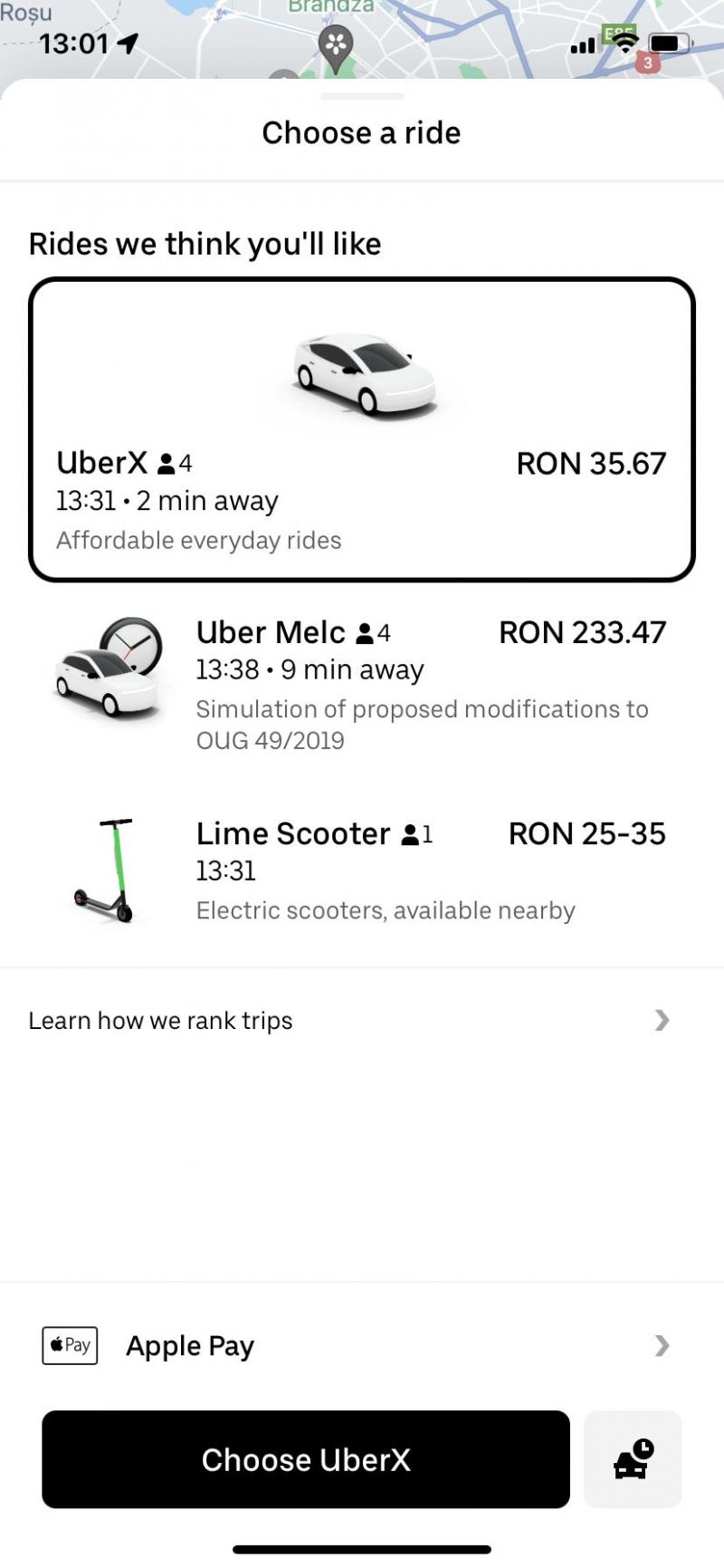 Uber lansează Uber Melc. Cât ar costa o cursă de 35 de lei după modificările drastice pregătite ...
